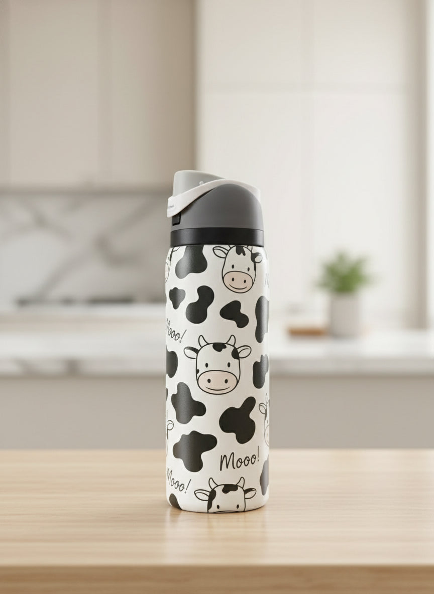 OWALA TYPE WATER BOTTLE - Cow – Bottles&Mugs
